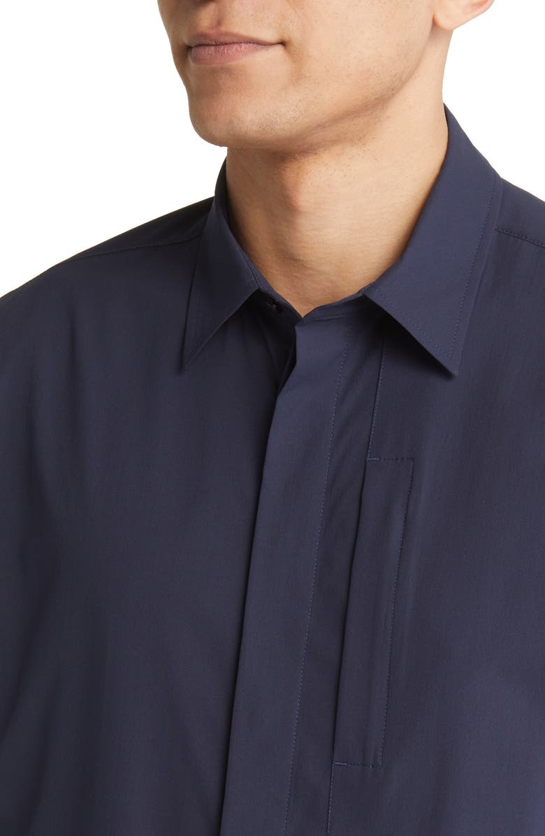 Woolrich Anytime Short Sleeve Zip Pocket Button-Up Shirt | Nordstromrack
