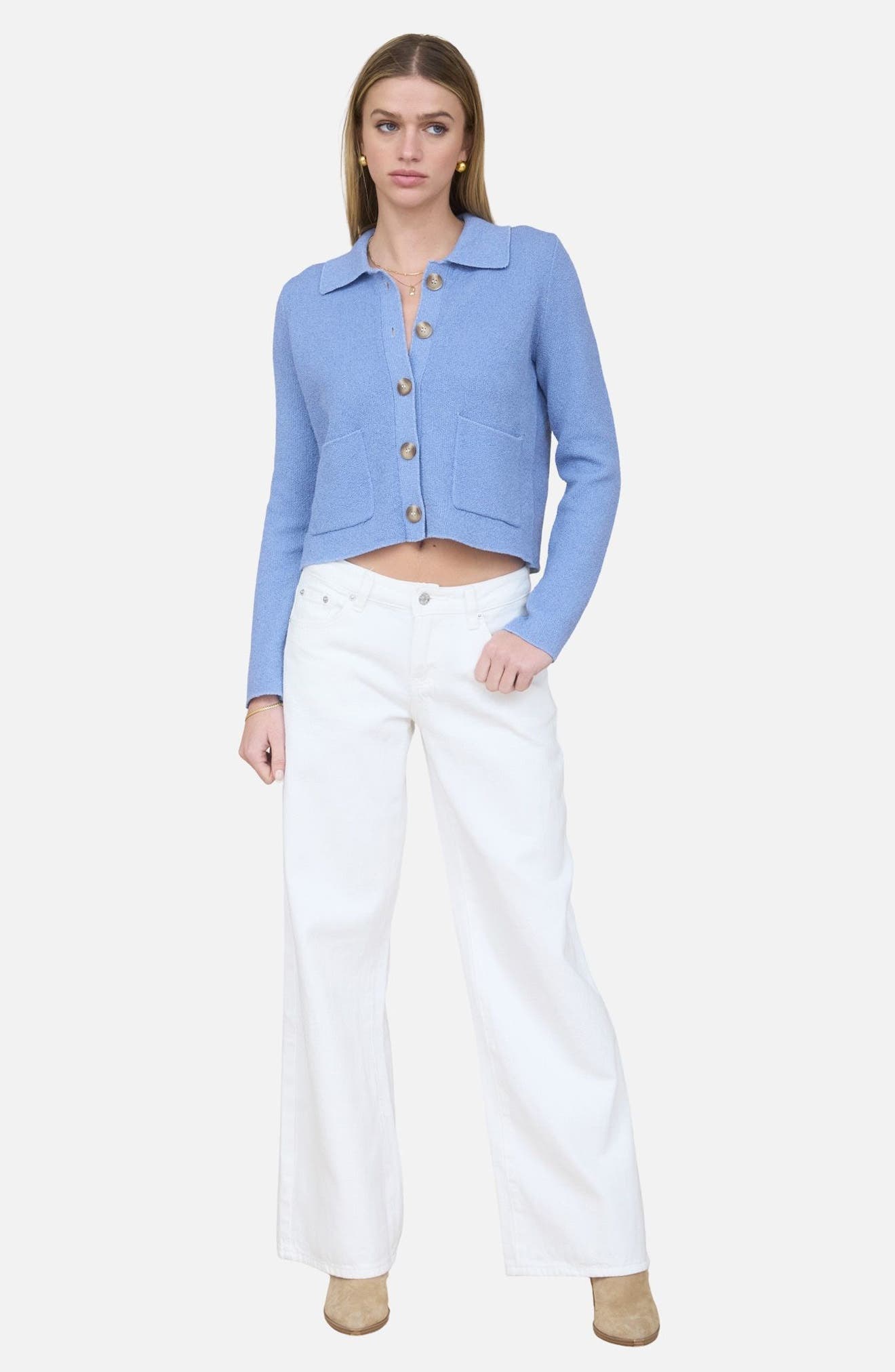 Blu Pepper Collared Cardigan | Nordstromrack