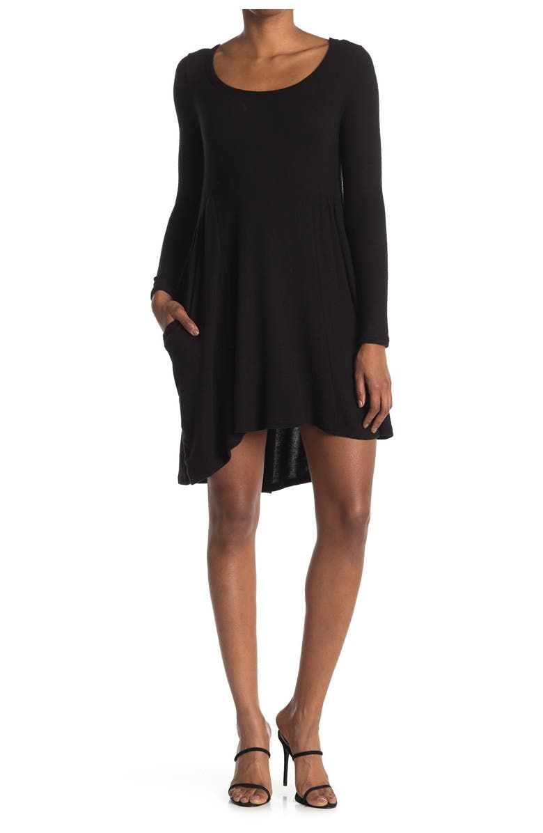 THREADS AND STATES Cozy Scoop Neck Long Sleeve A-Line Dress | Nordstromrack