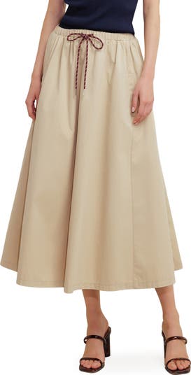 FREEMARKET Solid Drawstring Midi Skirt | Nordstromrack