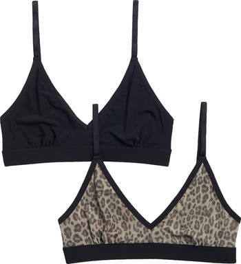 NORDSTROM RACK 2-Pack Mesh Triangle Bralettes | Nordstromrack
