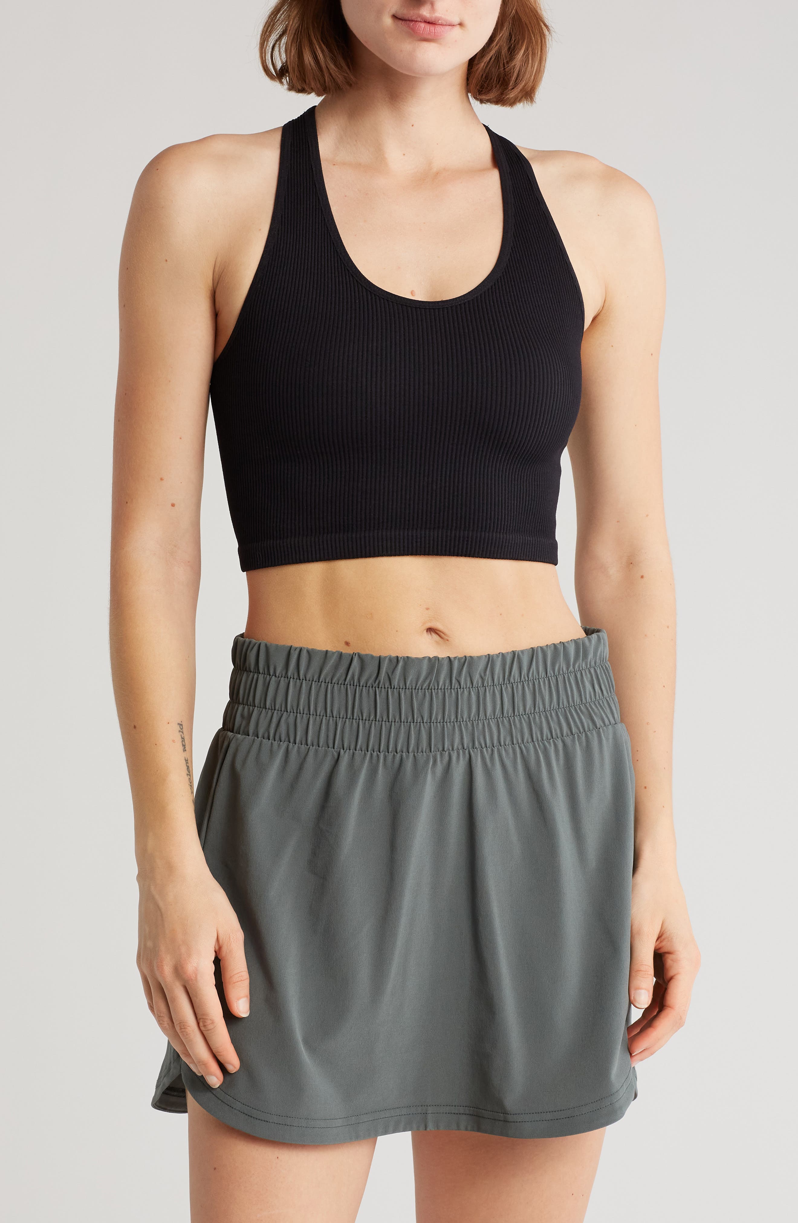 Z by Zella Stretch Seamless Longline Bra | Nordstromrack