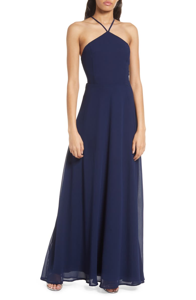 Lulus Magic in the Air Lace-Up Maxi Dress | Nordstromrack
