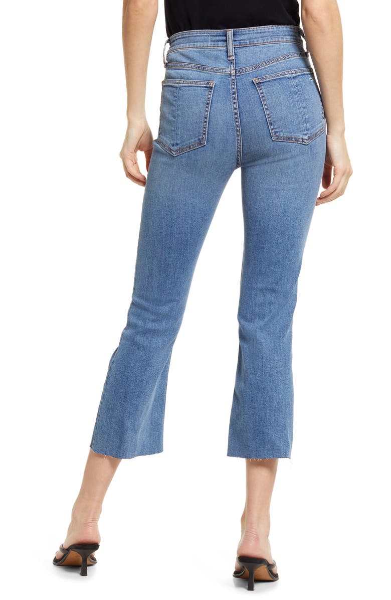 rag & bone Nina High Waist Shorty Crop Flare Leg Jeans | Nordstromrack