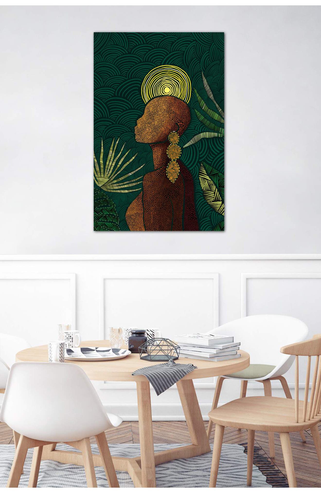 iCanvas Vea (Teal) by Bria Nicole Canvas Wall Art - 18" x 26 ...