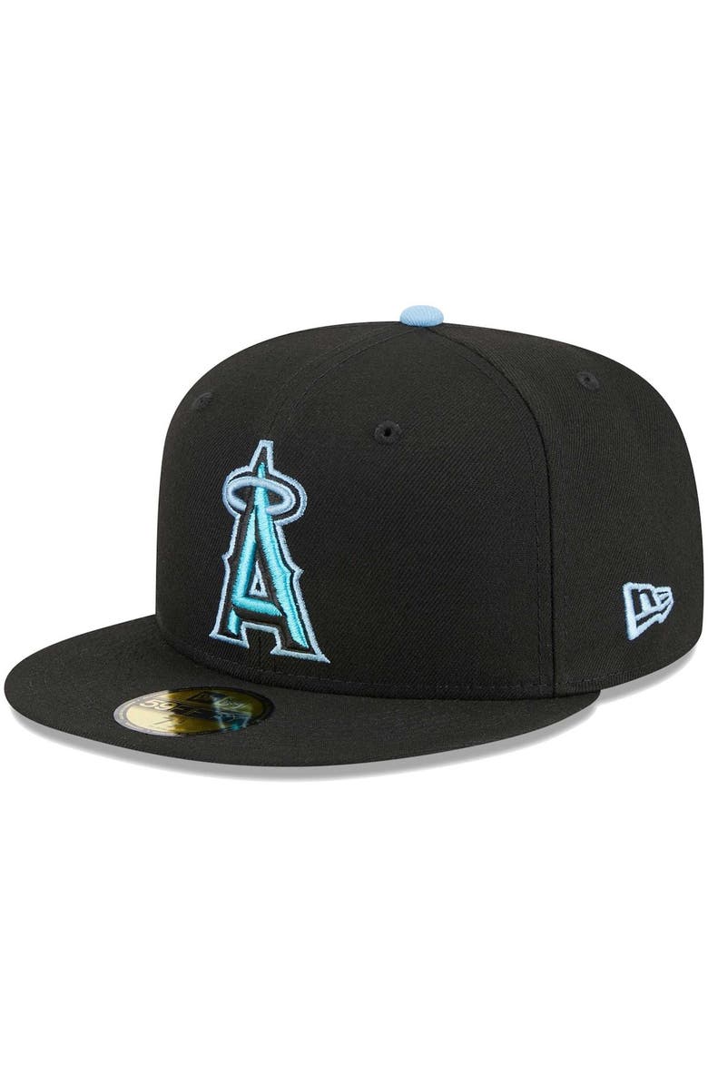 New Era Men's New Era Black Los Angeles Angels Pastel Undervisor ...