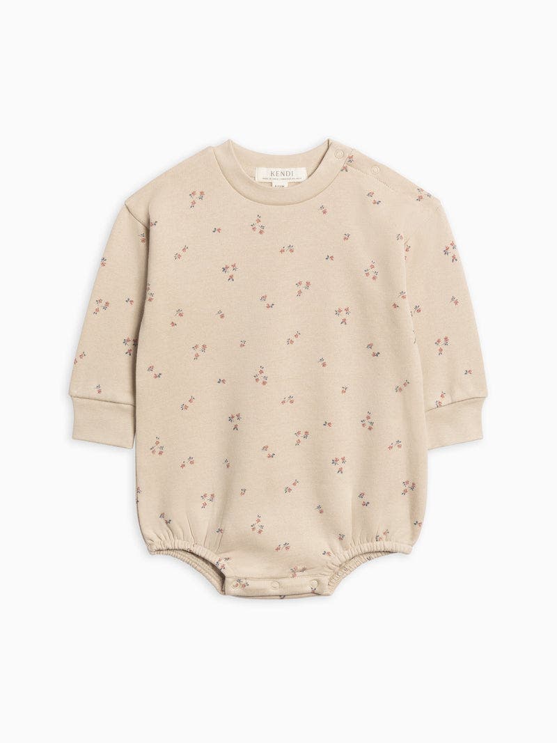 Kendi Jamie Fleece Bubble Romper | Nordstrom