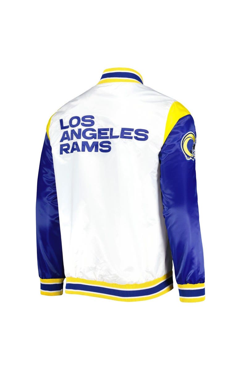 STARTER Men's Starter White Los Angeles Rams Throwback Warm Up Pitch ...