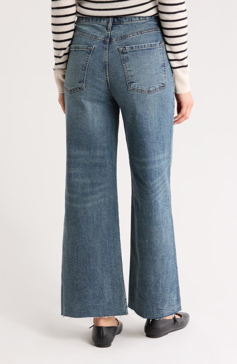STS Blue Sabrina Raw Hem Ultra High Waist Wide Leg Jeans | Nordstromrack