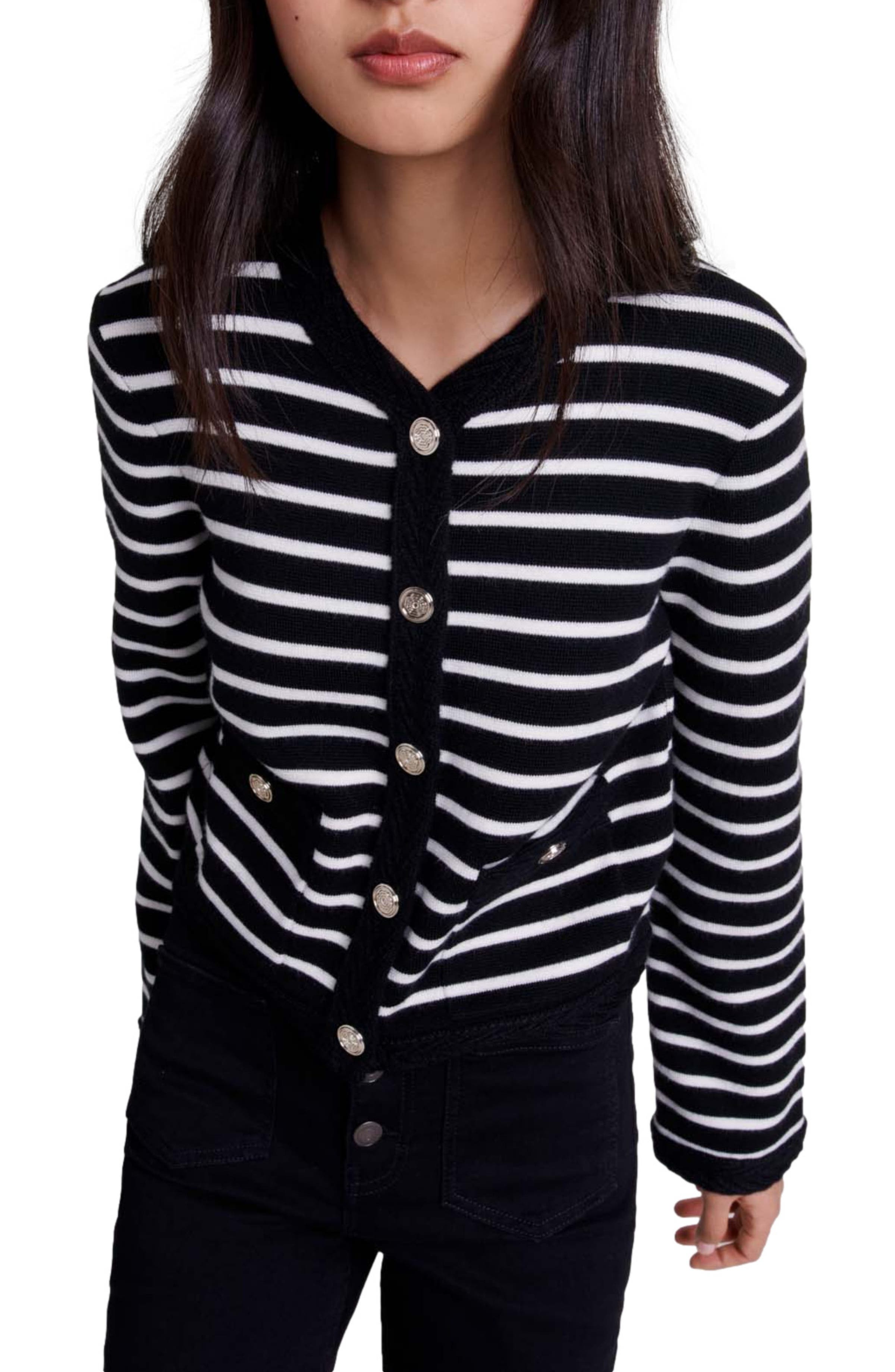 maje Striped cardigan | Nordstrom
