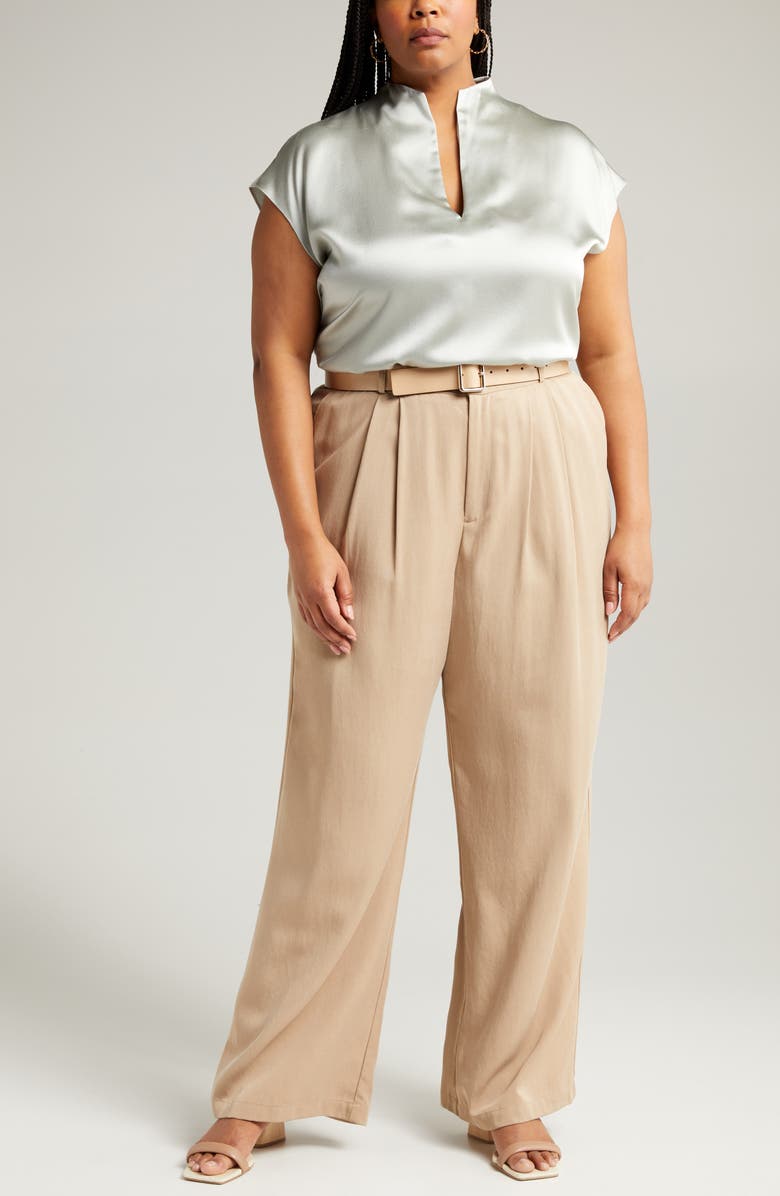 Vince Cap Sleeve Silk Blouse | Nordstromrack