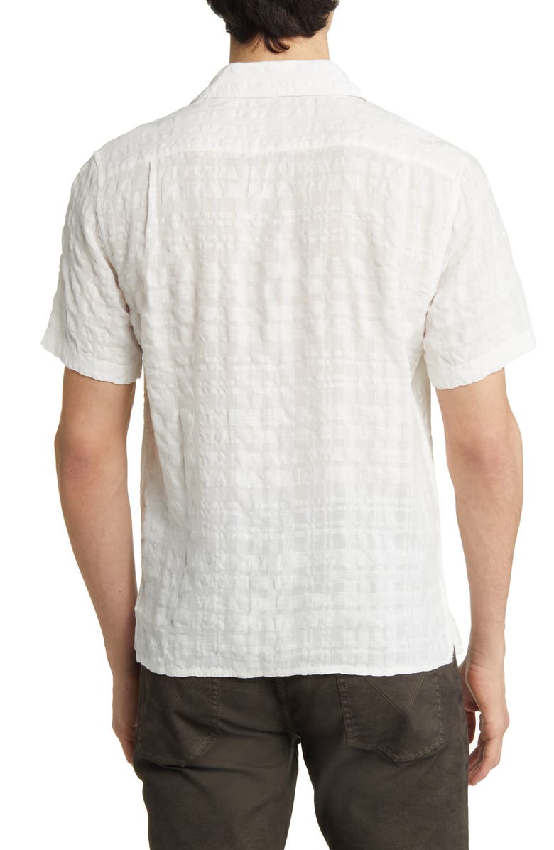 John Varvatos Danny Linen & Cotton Short Sleeve Camp Shirt | Nordstromrack