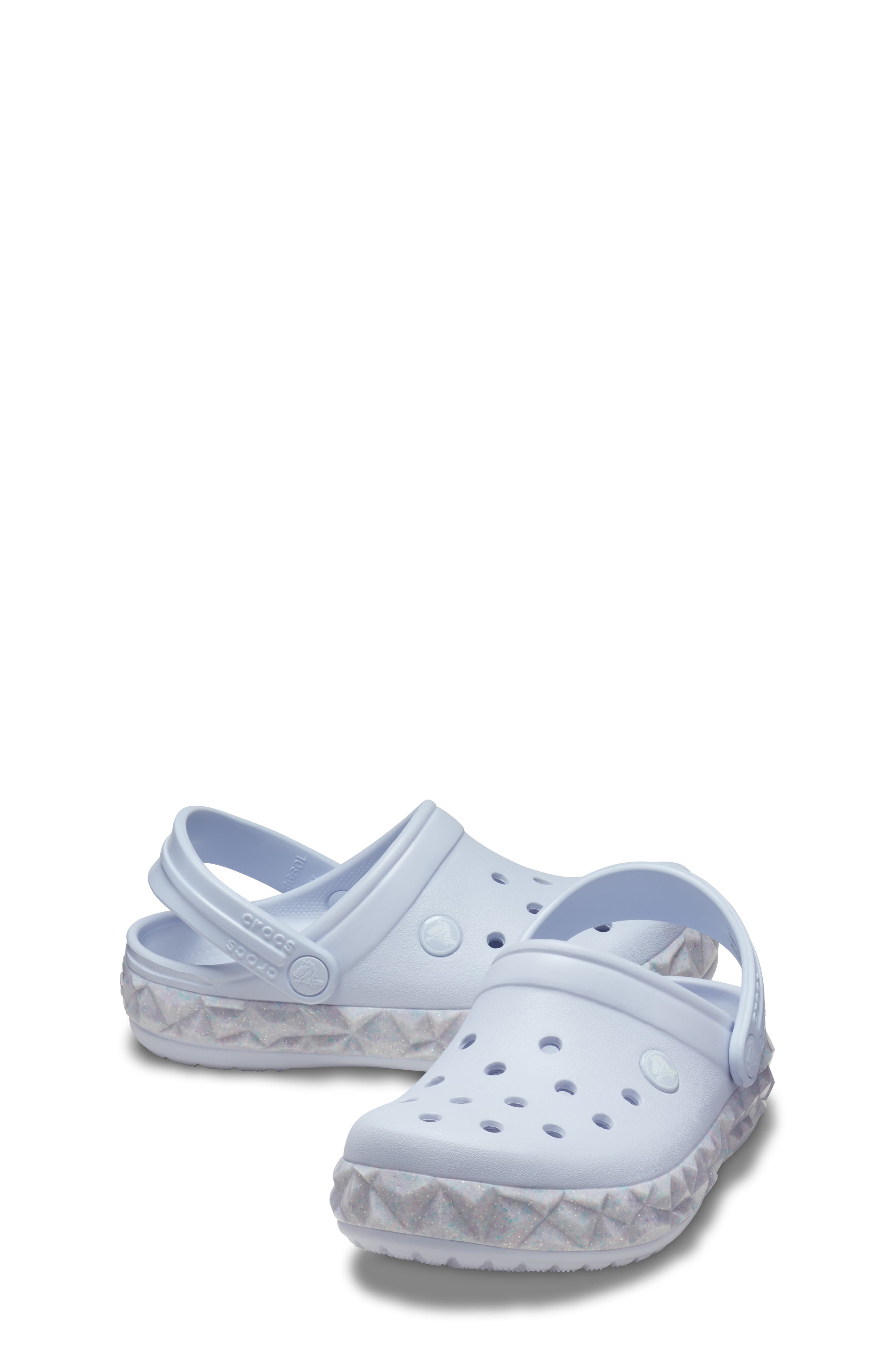 CROCS Kids' Classic Geometric Glitter Band Clog | Nordstromrack