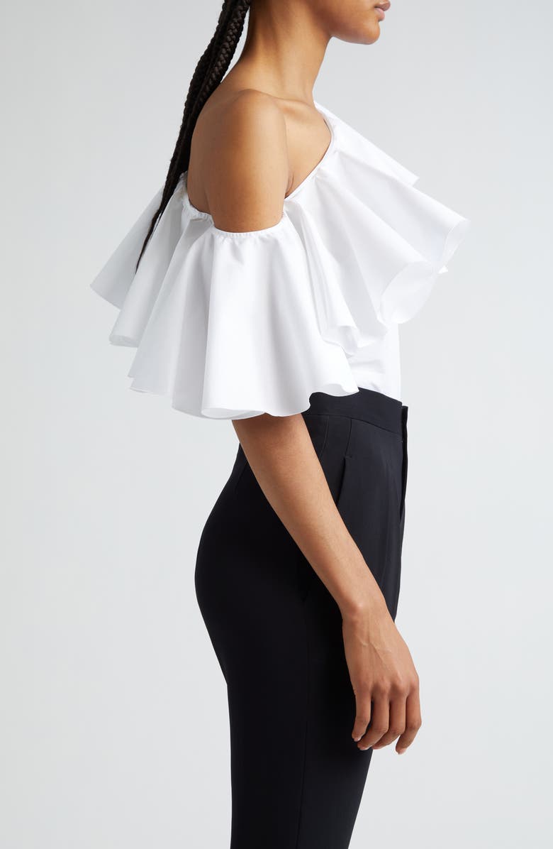 Giambattista Valli Ruffle One-Shoulder Cotton Top | Nordstromrack