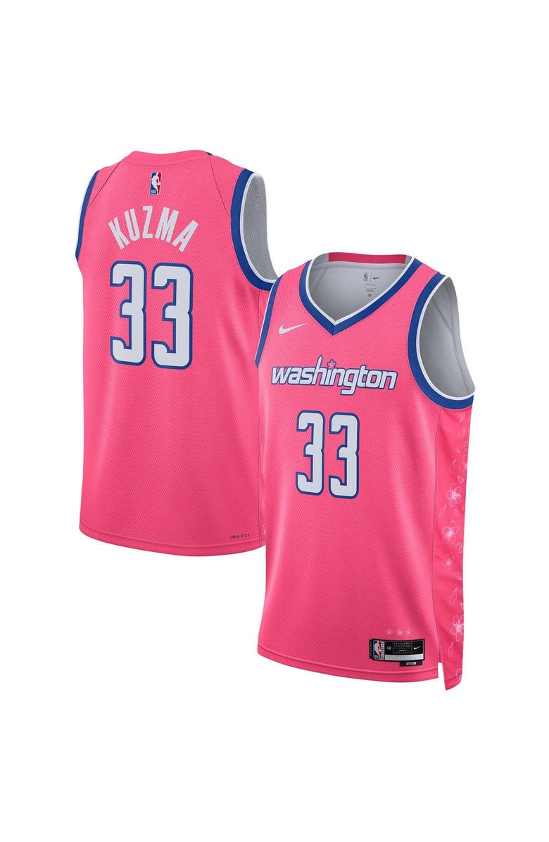 Nike Unisex Nike Kyle Kuzma Pink Washington Wizards 2022/23 Swingman ...