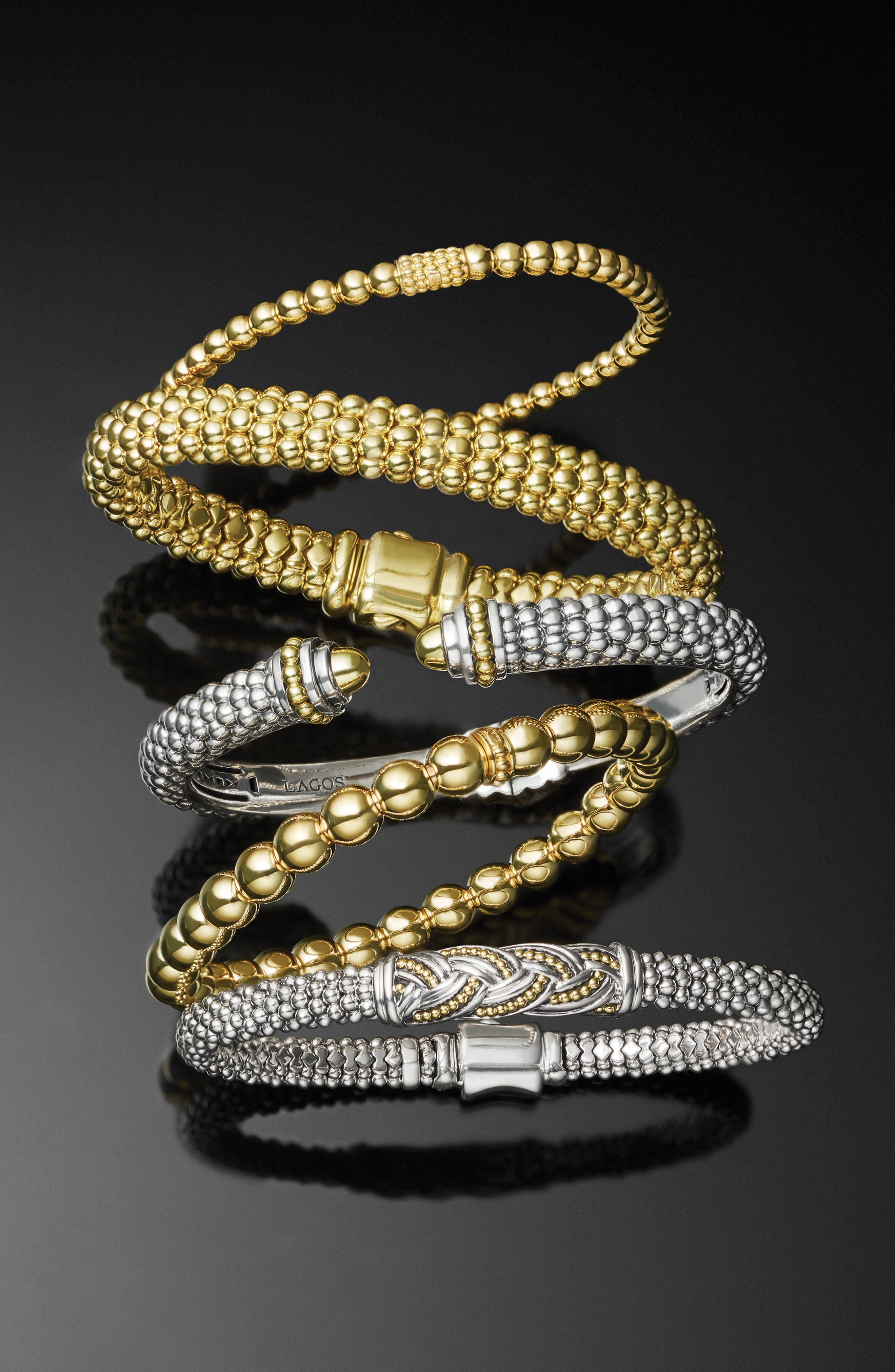 LAGOS Caviar 18K Gold Rope Bracelet | Nordstrom