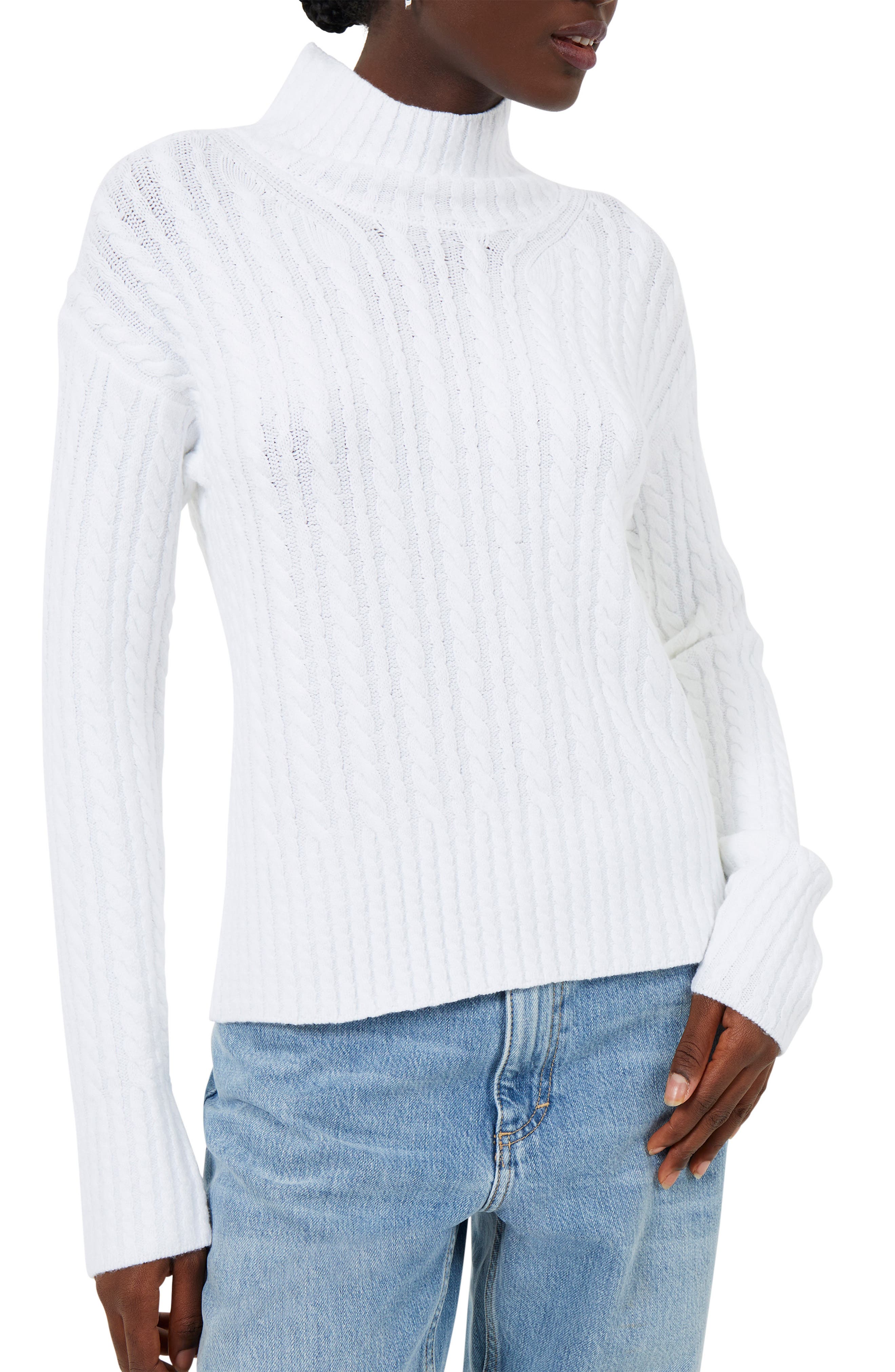 French Connection Jacqueline Cable Knit Sweater | Nordstromrack