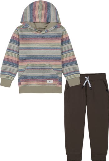 Quiksilver Kids' Reverse Stripe Hoodie & Joggers Set | Nordstromrack