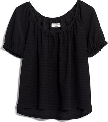 Madewell Texture & Thread Peasant Top | Nordstrom