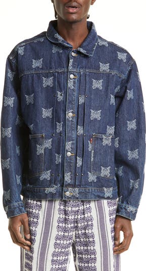 Needles Butterfly Cotton Denim Jacket | Nordstrom
