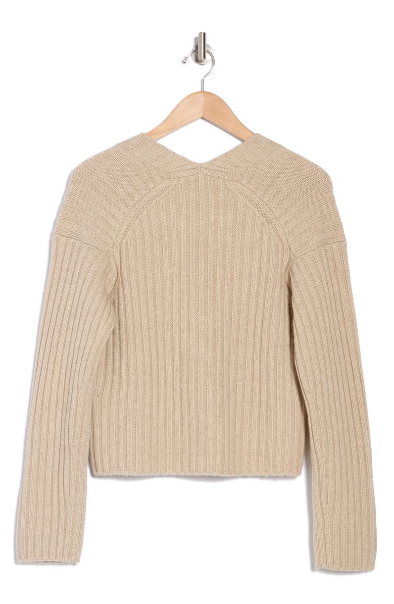 Vince Chunky Ribbed Wool & Cashmere Cardigan Sweater | Nordstromrack