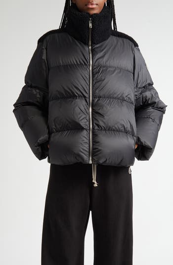 Moncler x Rick Owens Cyclopic Genuine Shearling Trim Down Moncler x Rick Owens Cyclopic Genuine Shearling Trim Down