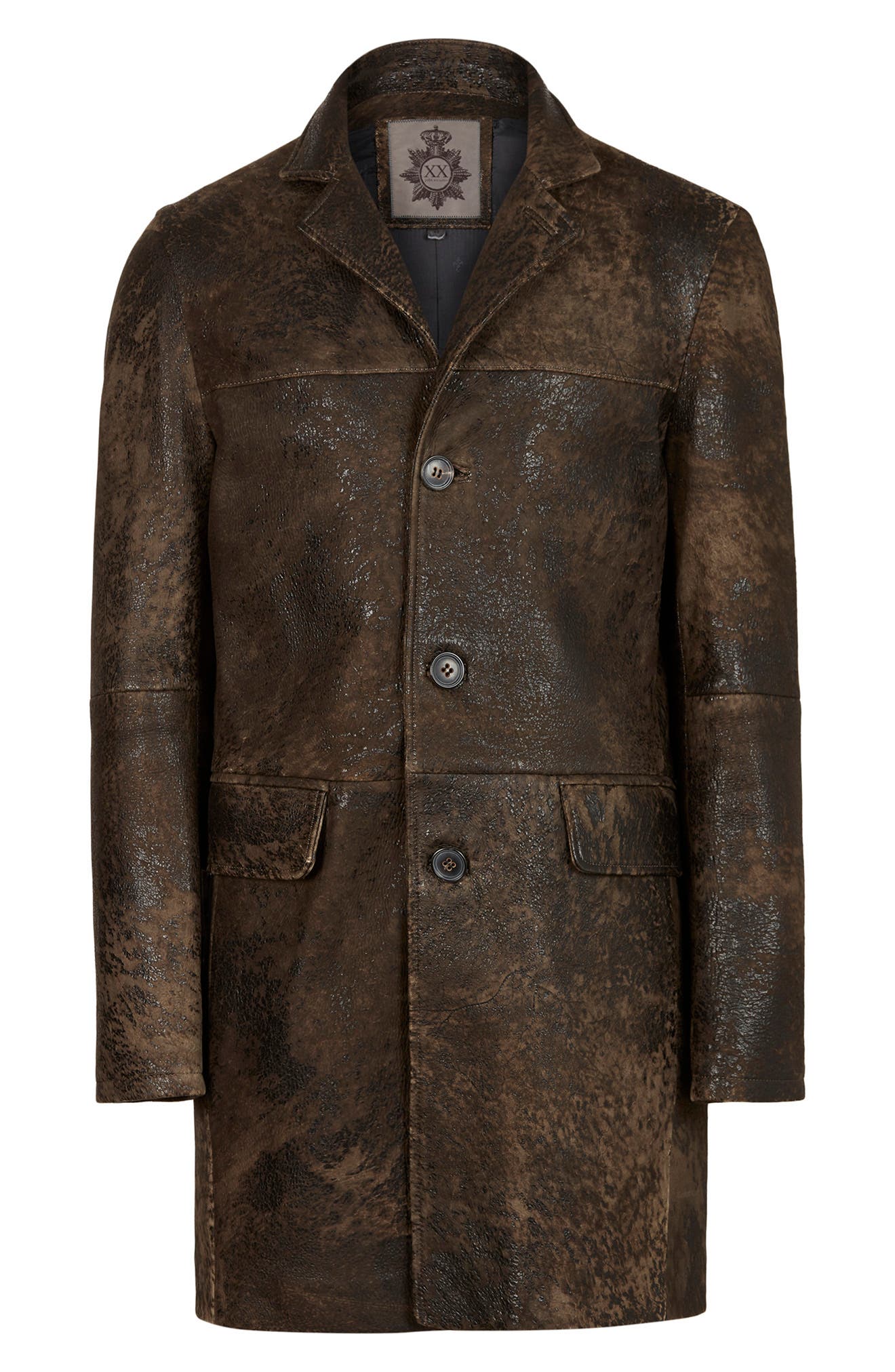 Sheepskin Leather 3/4 Length Coat (Men) | Nordstromrack