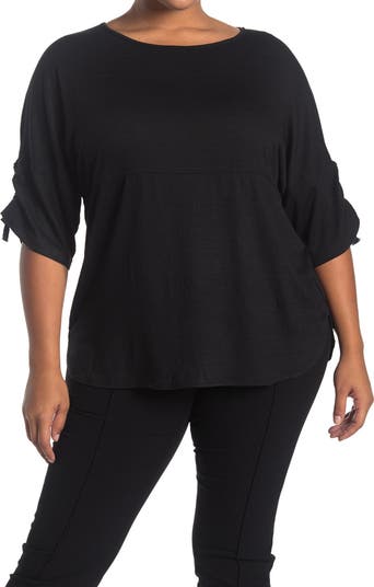 MAX STUDIO Cinch Sleeve Top | Nordstromrack