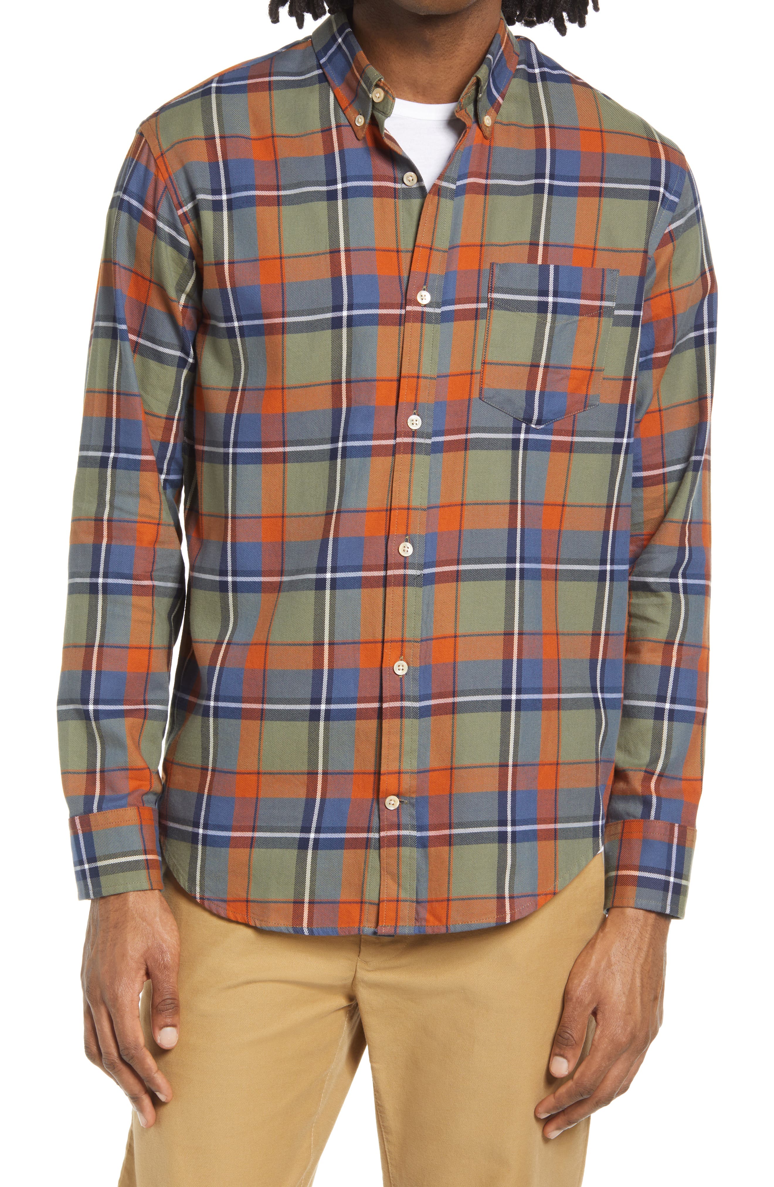 Levon Plaid Cotton Button-Up Shirt (Men) | Nordstromrack