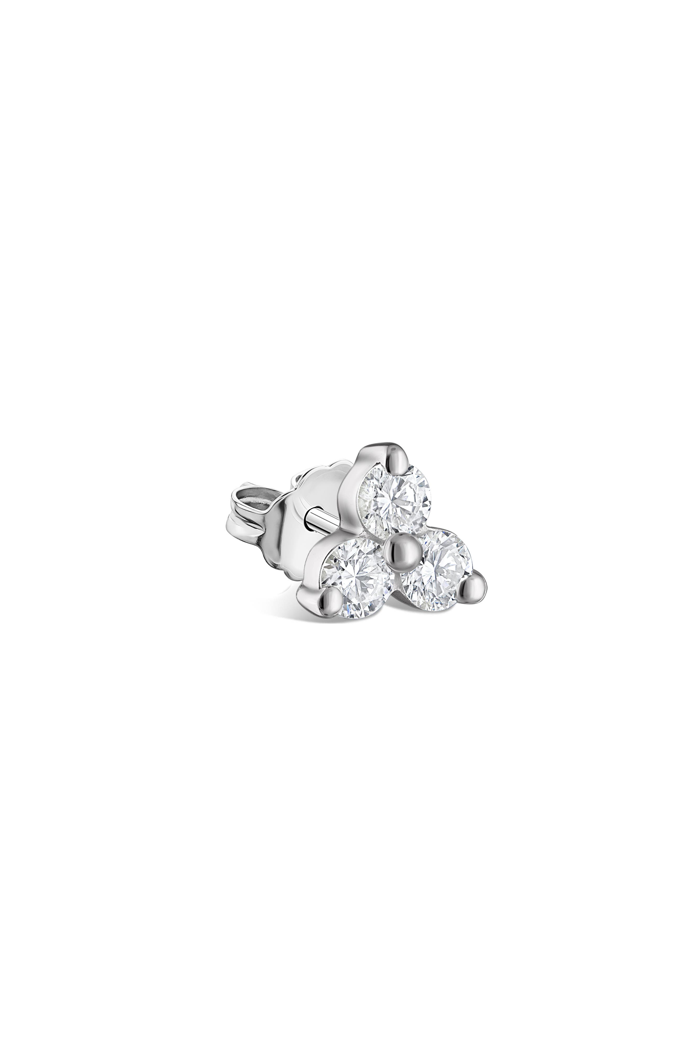 MARIA TASH Diamond Trinity Threaded Stud Earring | Nordstrom