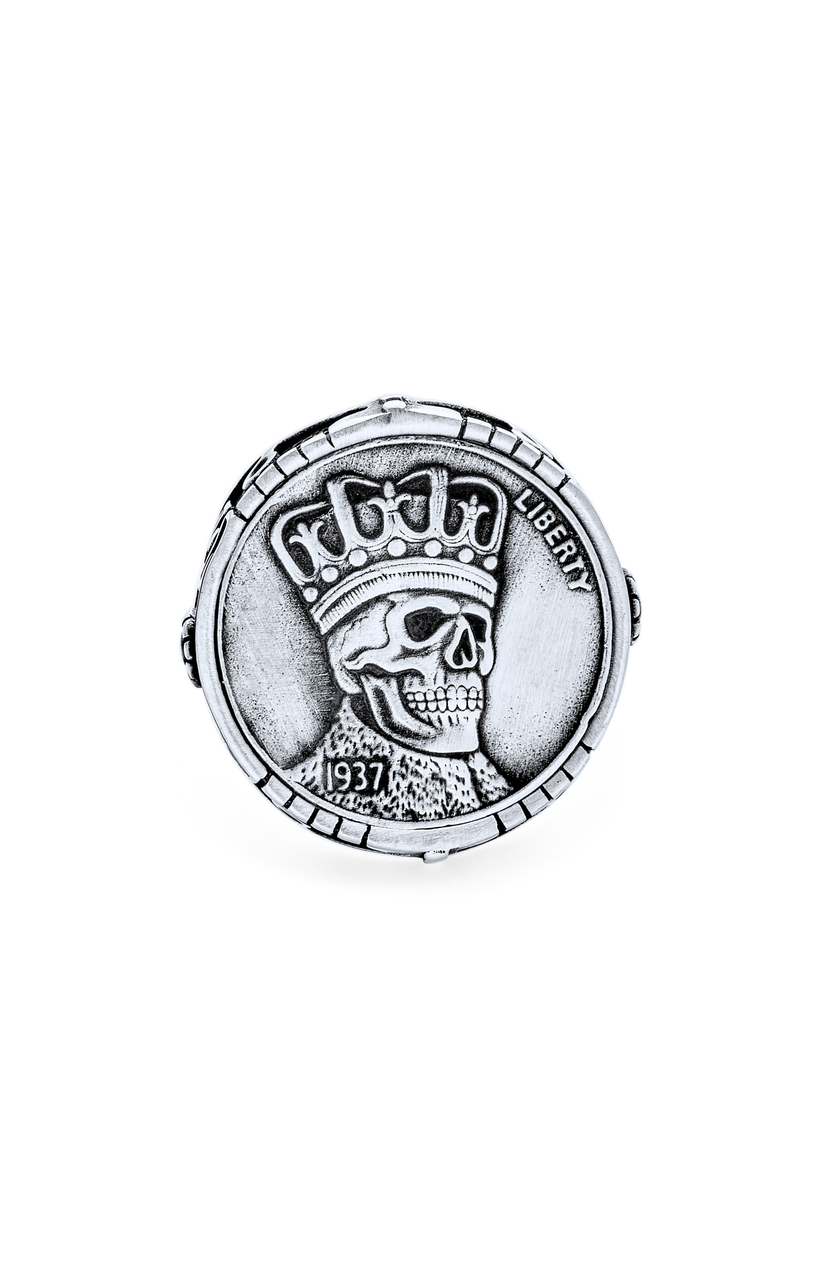 BLING JEWELRY Men's Engraved Statement Ring | Nordstromrack