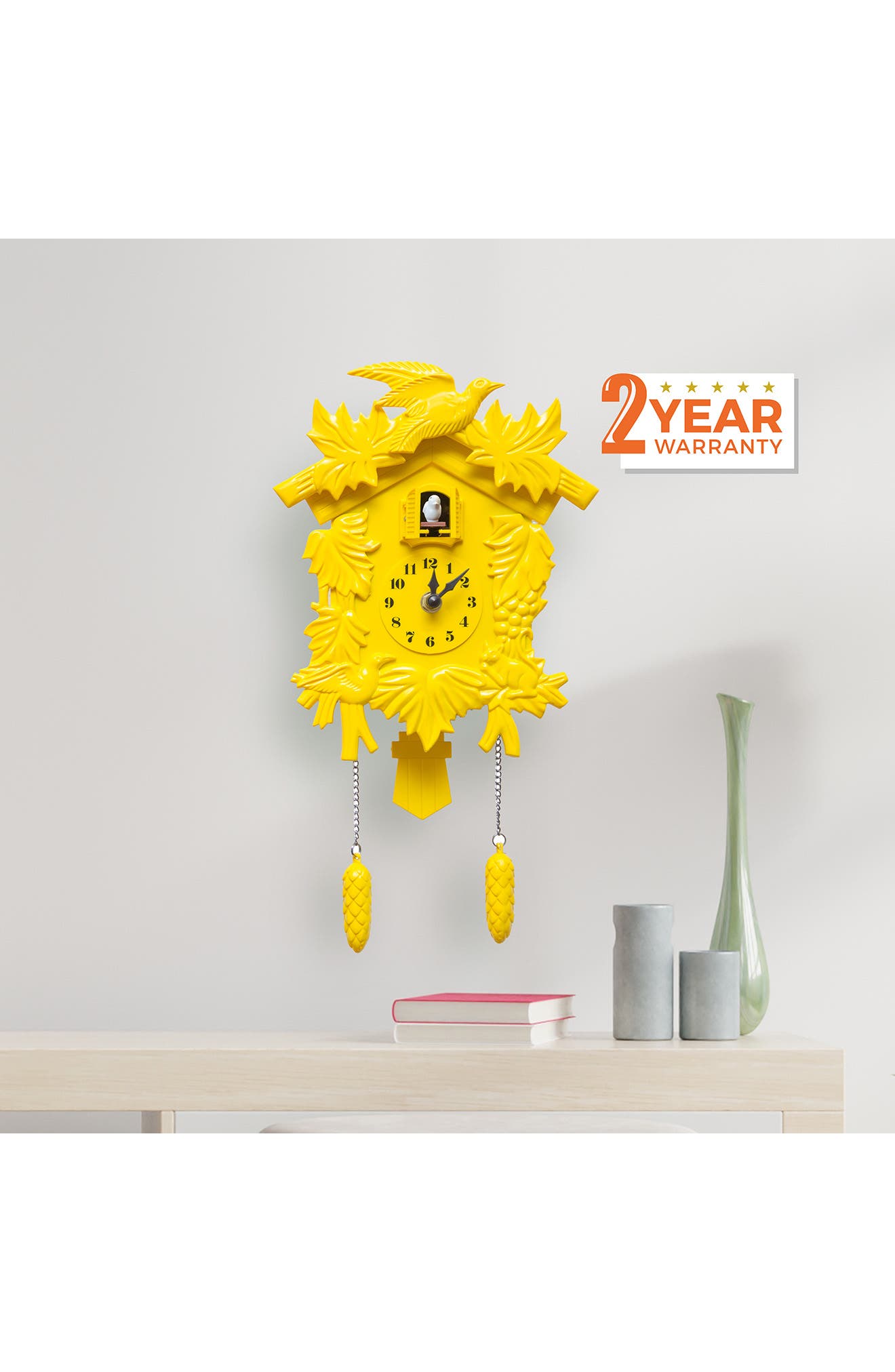 WALPLUS Yellow Cuckoo Clock in Yellow | Nordstromrack