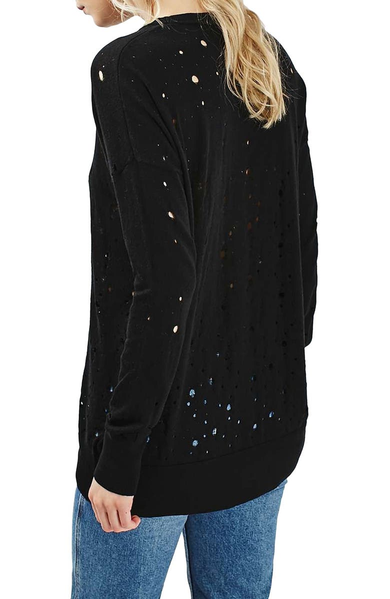Topshop Holey Punk Sweater | Nordstrom