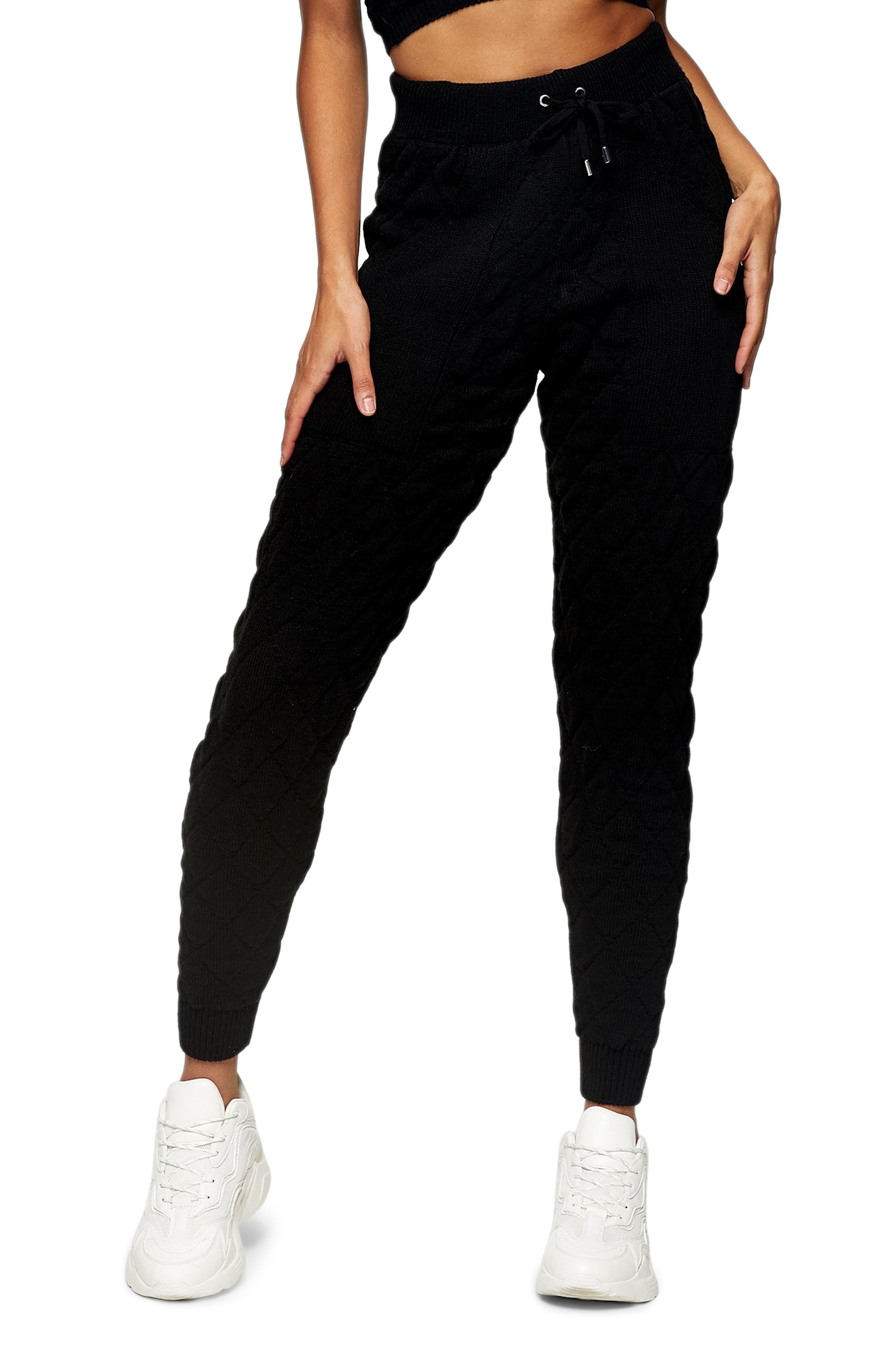 Topshop Quilted Knit Joggers | Nordstromrack