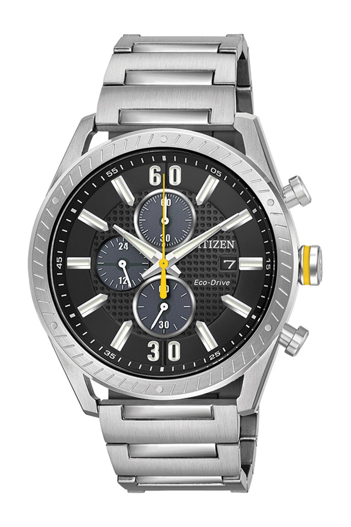 Citizen Men's Standard Stainless Steel Eco-Drive Watch, 43mm ...