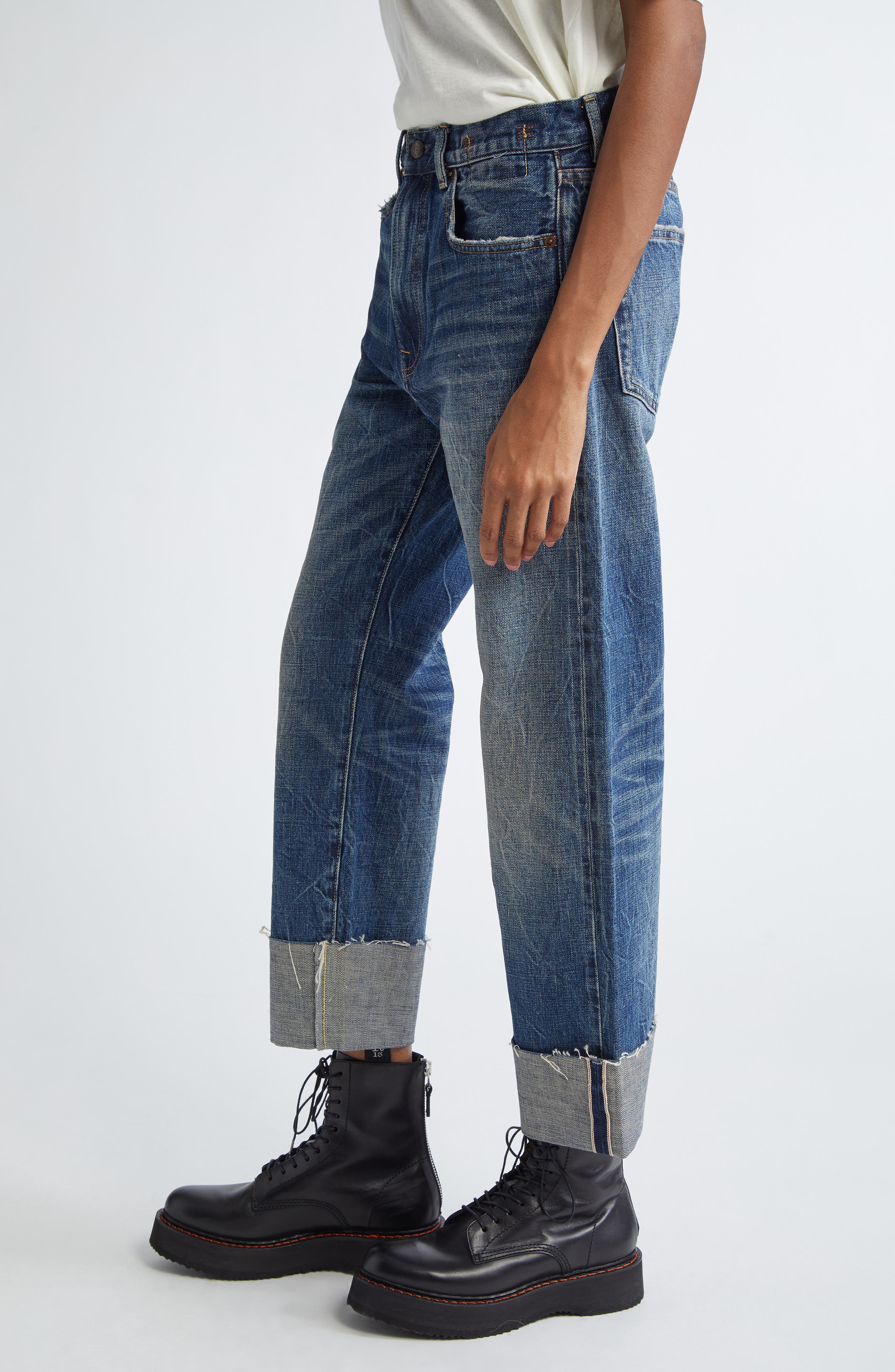 R13 Raw Hem Boyfriend Jeans | Nordstrom