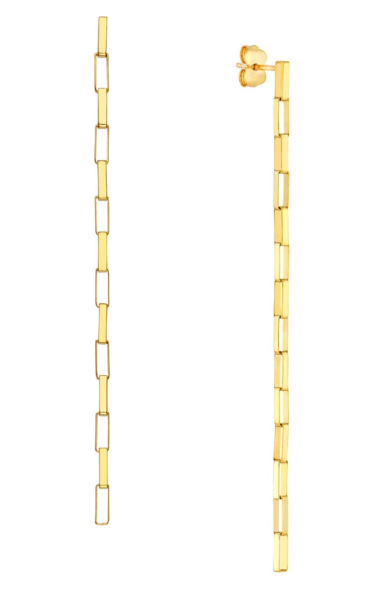 HAWLEY ST 14K Gold Box Chain Drop Earrings | Nordstromrack