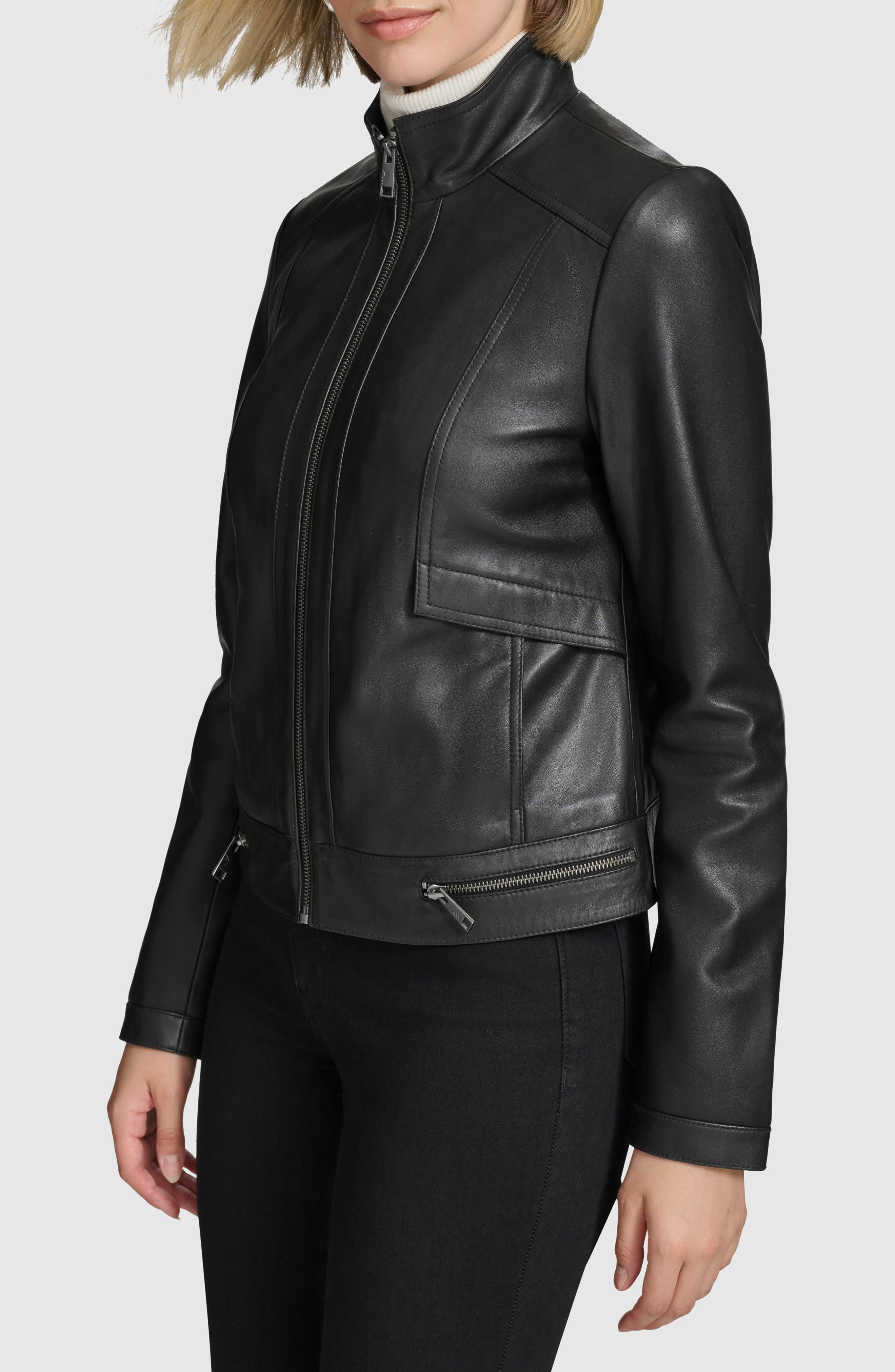 Andrew Marc Rowan Leather Racer Jacket | Nordstrom
