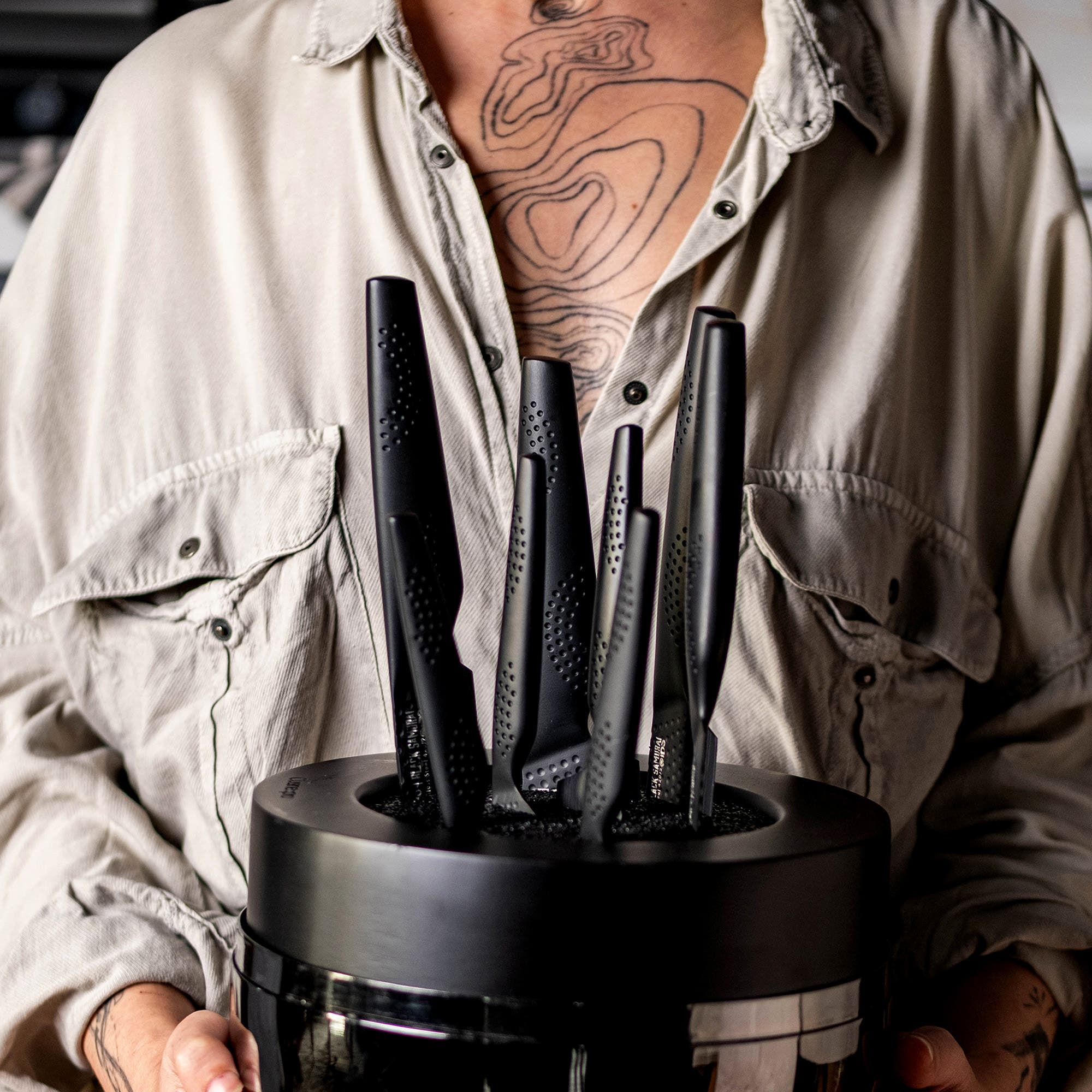 Cuisine::pro® iD3® BLACK SAMURAI The Egg 9-Piece Knife Block | Nordstrom