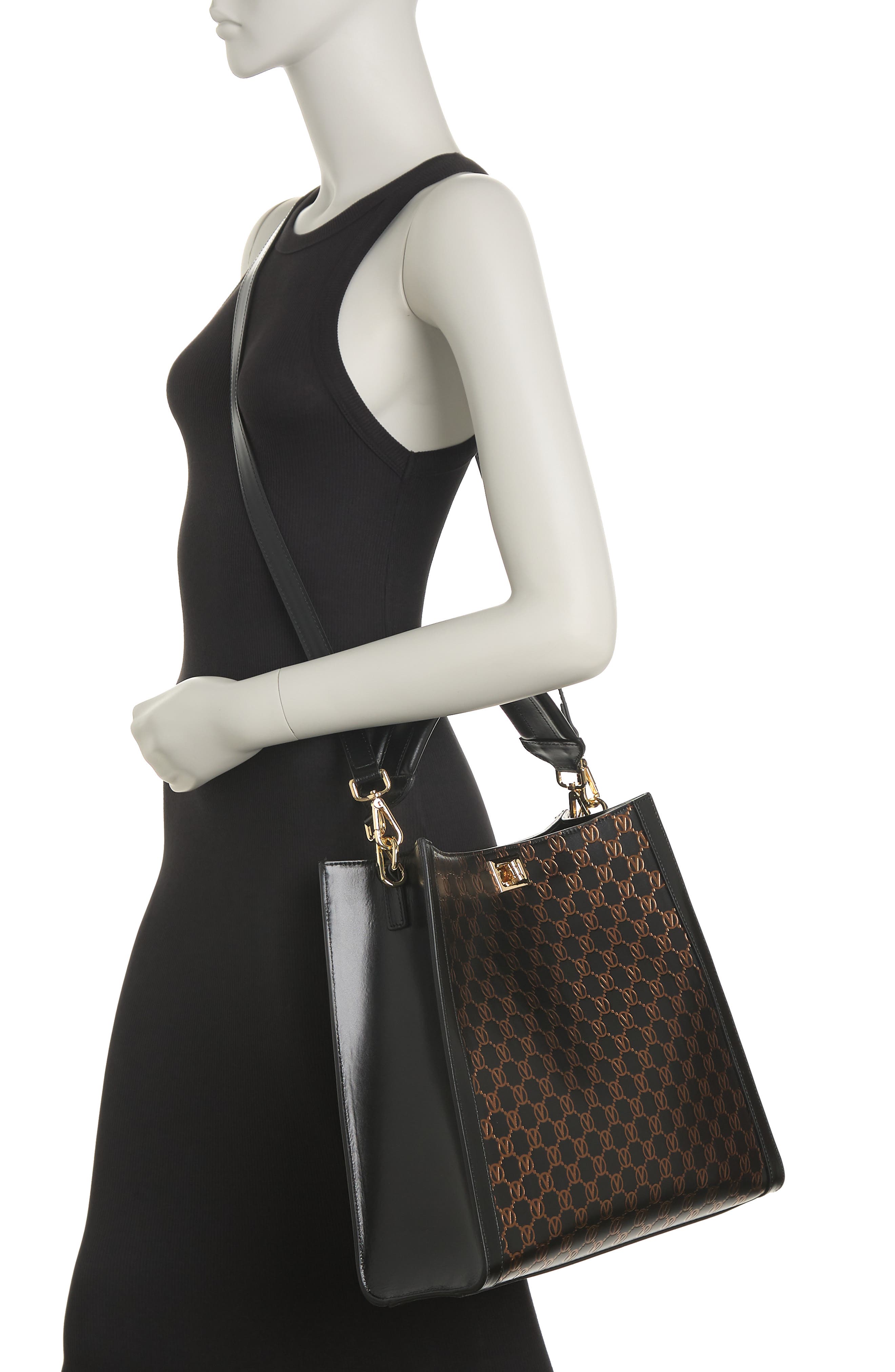 VALENTINO BY MARIO VALENTINO France Monogram Leather Tote Bag ...