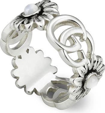 Gucci Interlocking GG Logo & Daisy Ring | Nordstrom