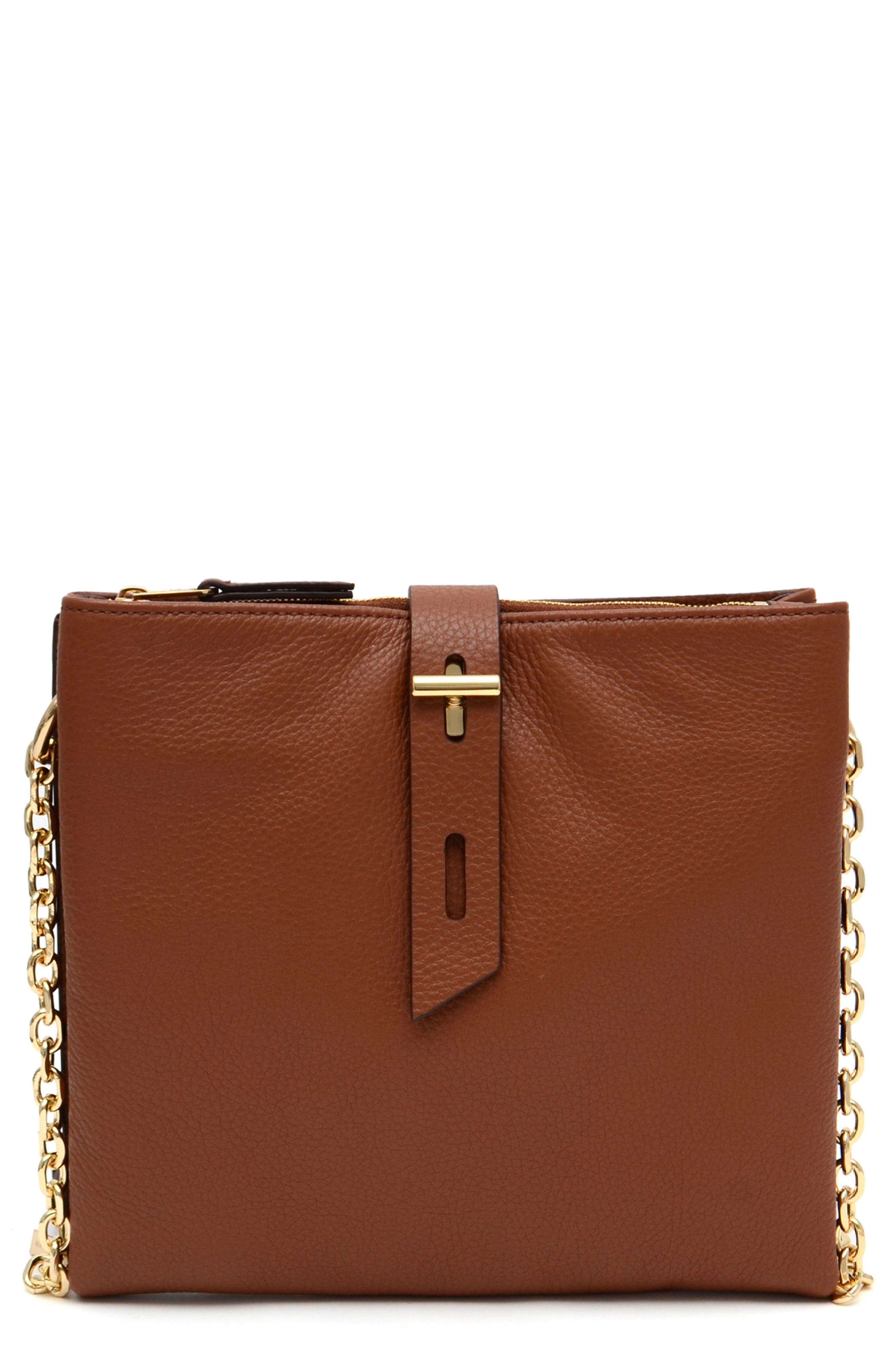 Thacker Gaby Chain Leather Crossbody Bag (Women) | Nordstromrack