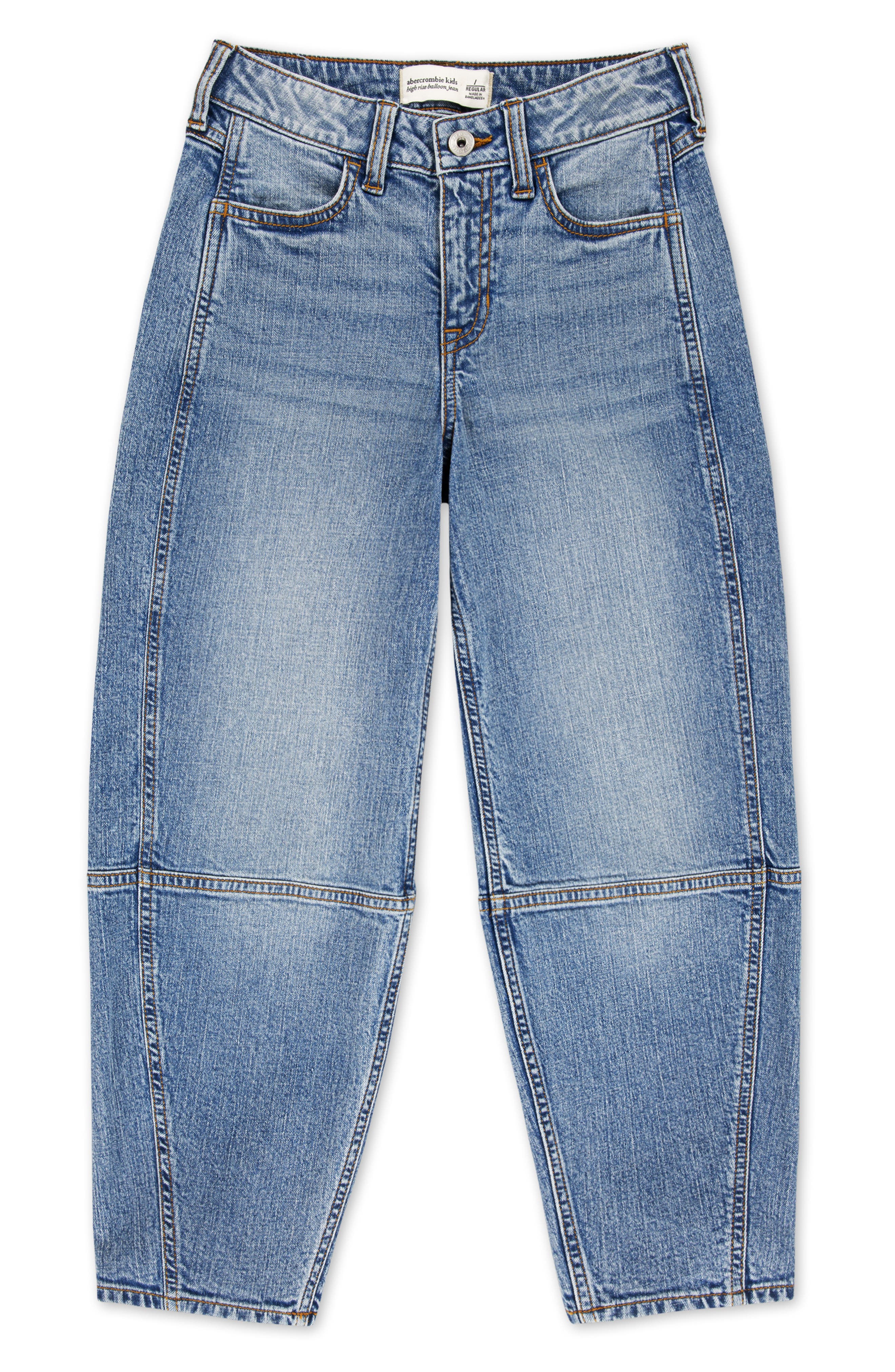 abercrombie kids Kids' High Waist Balloon Jeans | Nordstrom
