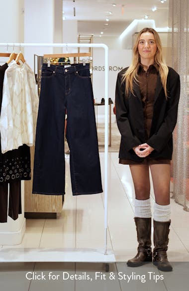 FRAME Le Slim Palazzo High Waist Crop Wide Leg Jeans | Nordstrom