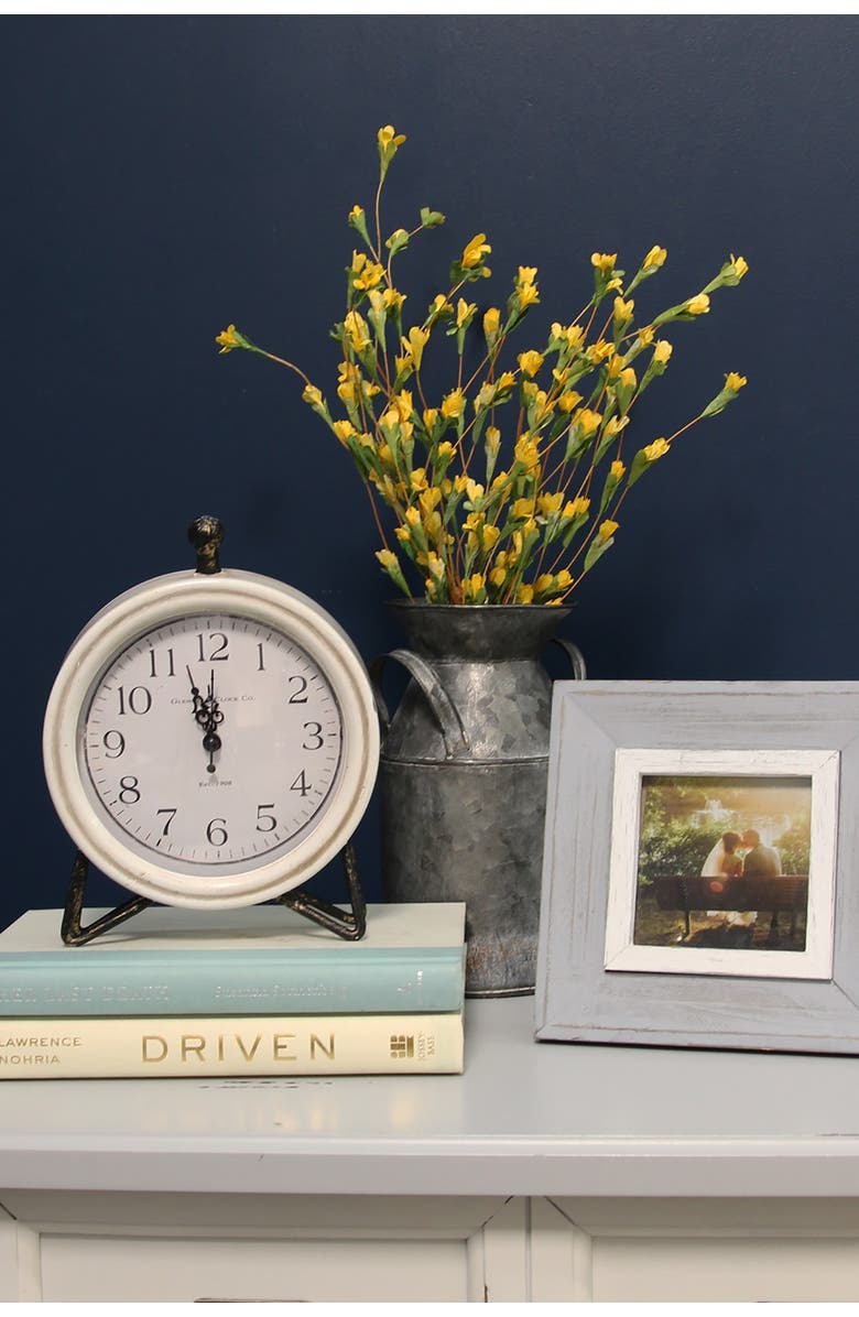 STRATTON HOME DECOR White/Black Daisy Table Clock | Nordstromrack