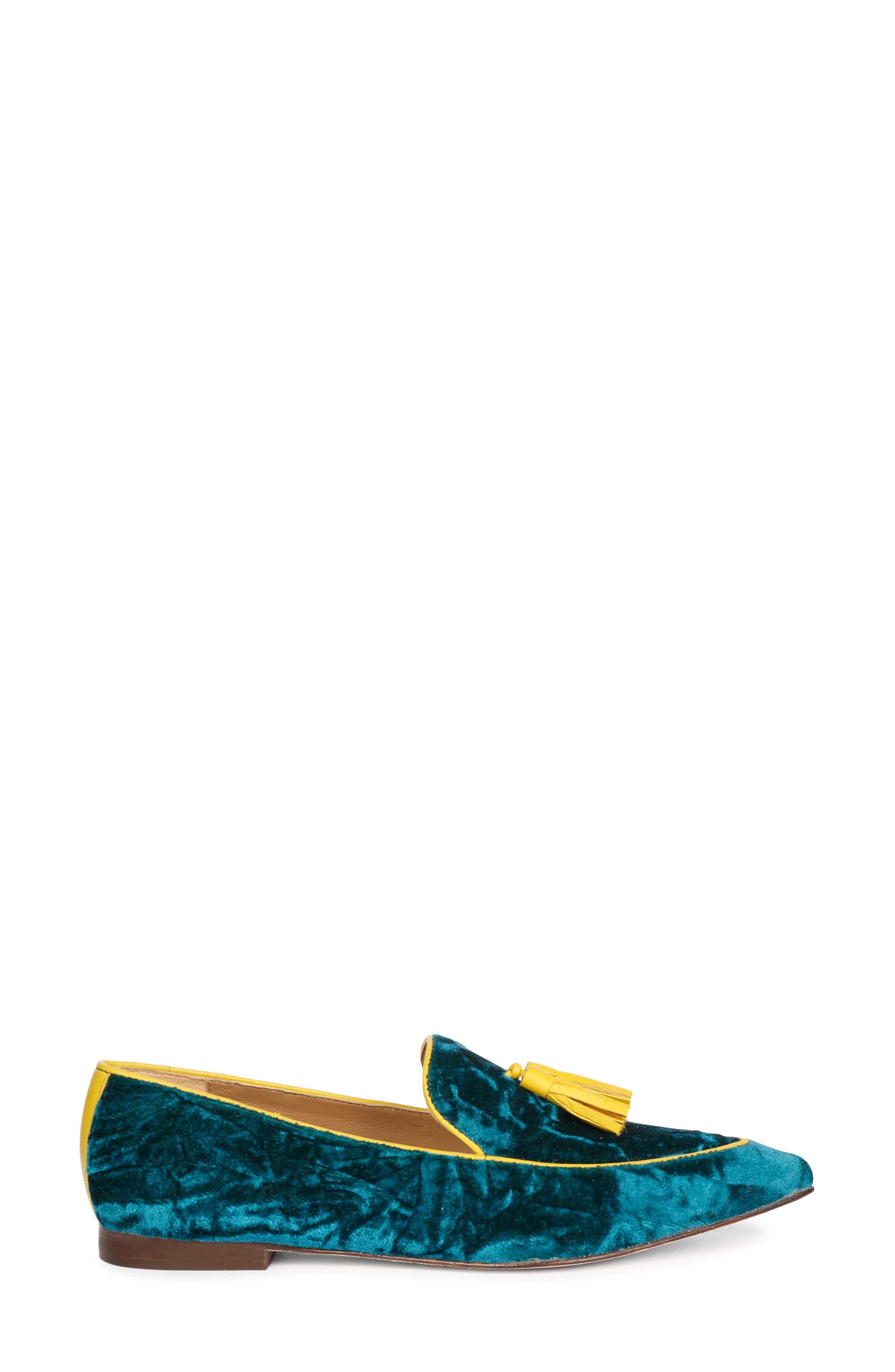 SAINT G Simona Pointed Toe Velvet Smoking Slipper (Women) | Nordstrom
