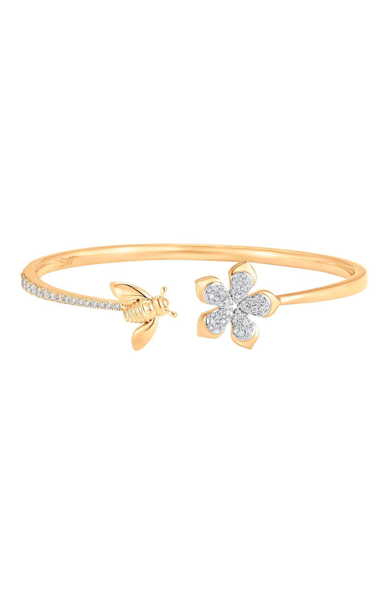 Sara Weinstock Queen Bee Flower Cuff Bracelet | Nordstrom