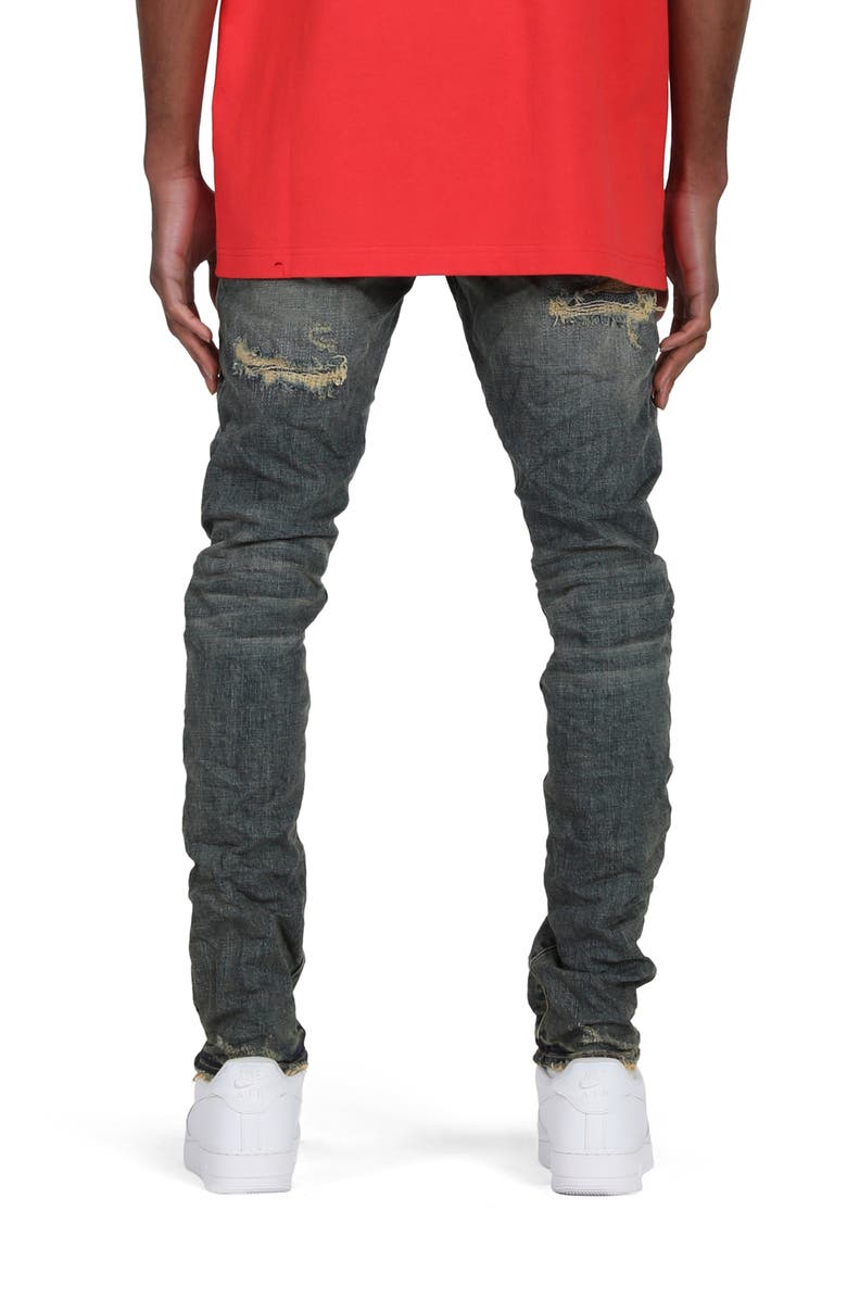 PURPLE BRAND Distressed Quilted Pocket Skinny Jeans | Nordstromrack