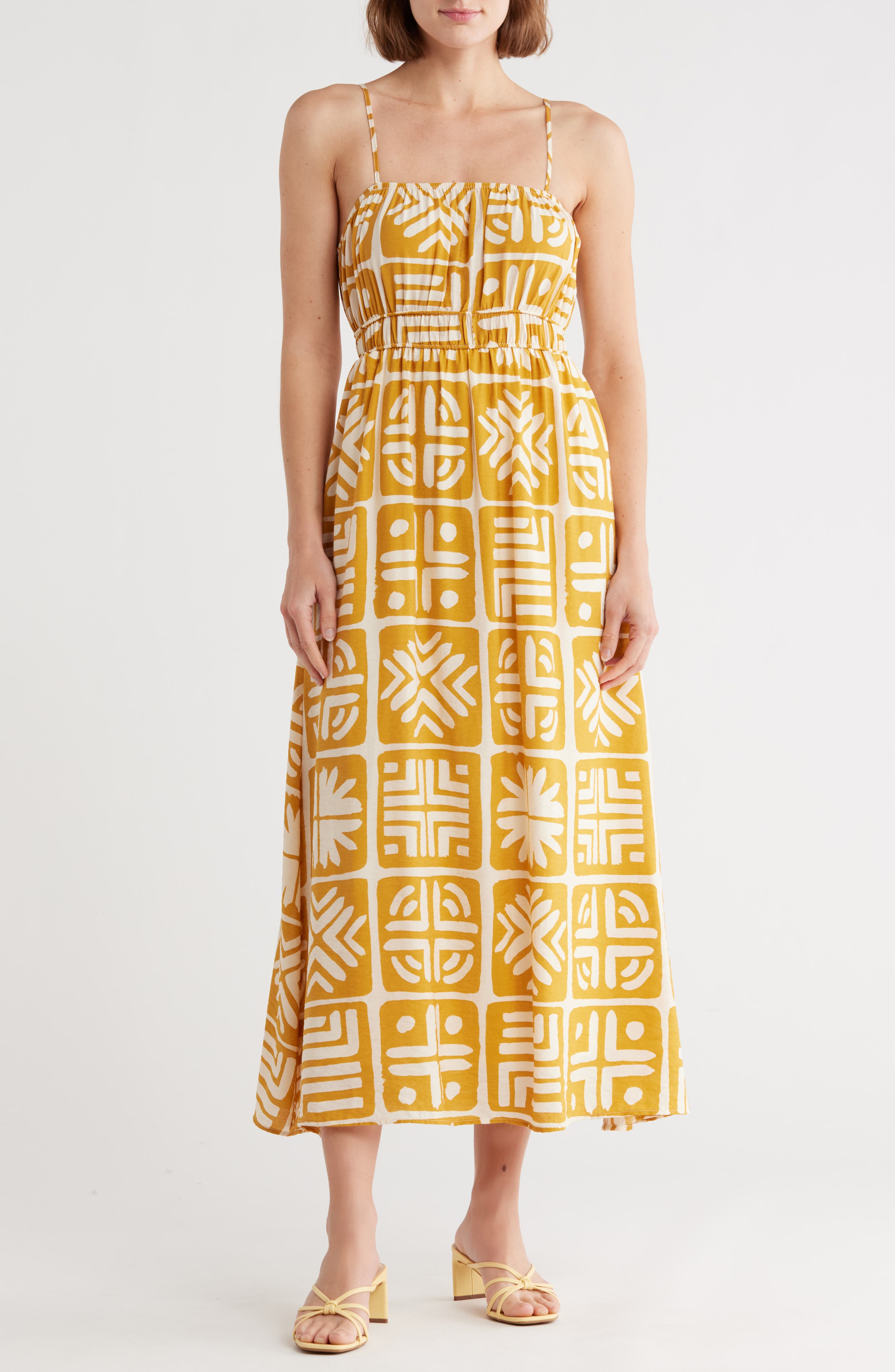 Blu Pepper Block Print Maxi Dress | Nordstromrack
