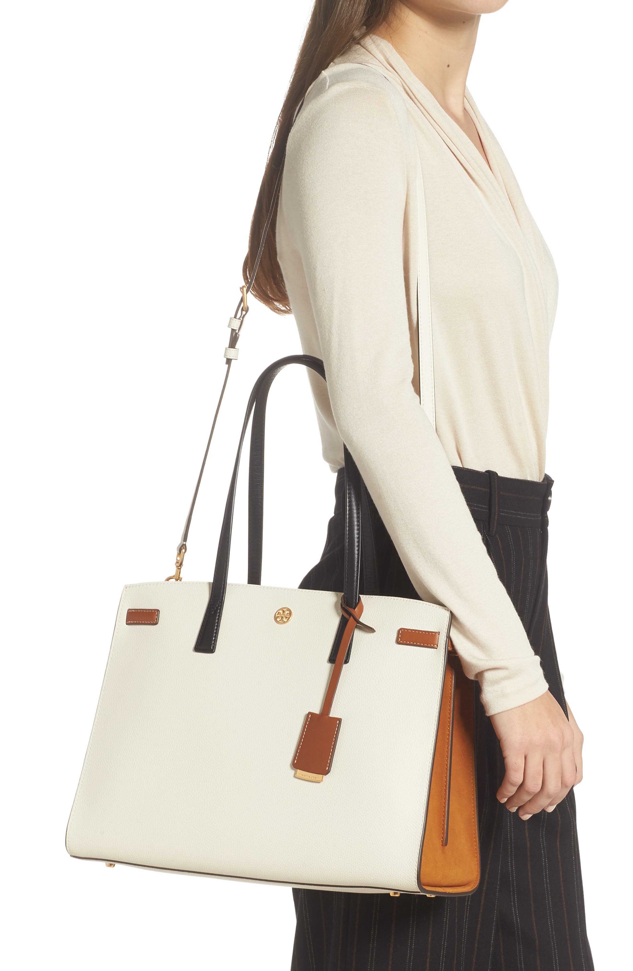 Tory Burch Walker Colorblock Leather Satchel | Nordstrom